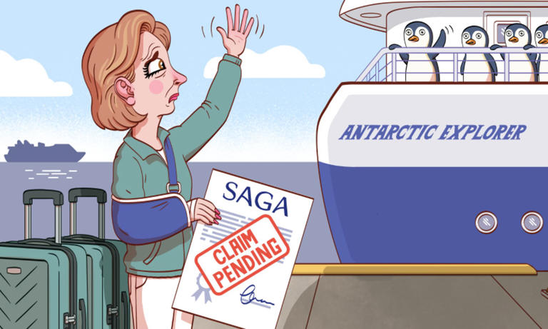 I missed my Antarctic cruise because I broke my arm - but Saga won't ...