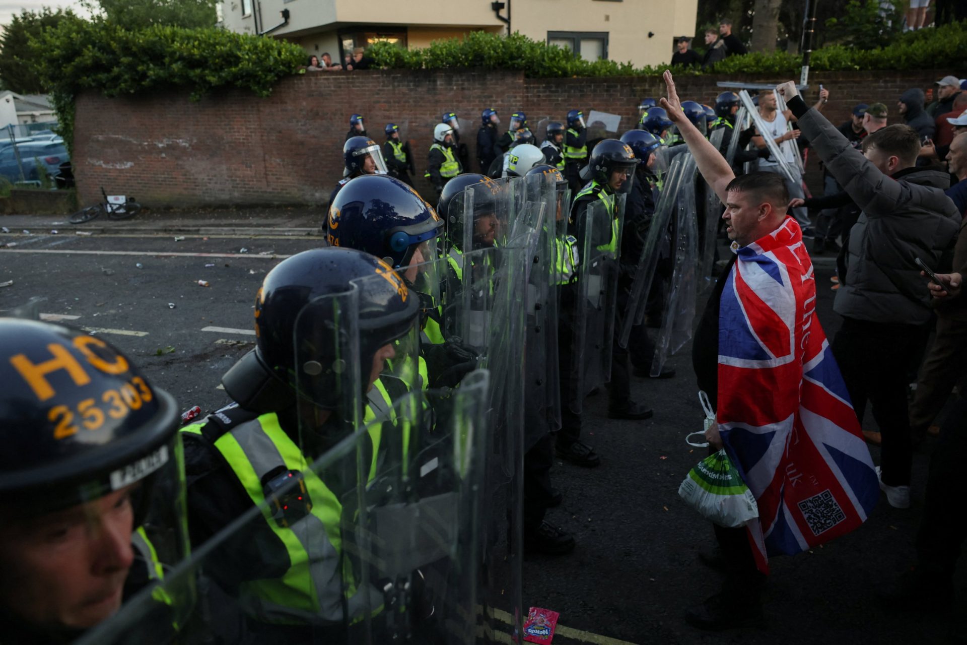 British far-right agitators spark violence over Nowak death