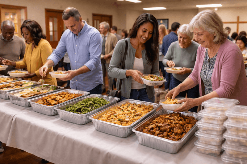 16 church suppers for sharing across the community
