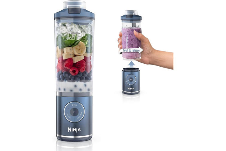 This portable blender is the smoothest move if you’re always running late