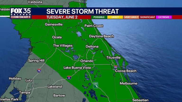 Orlando weather: Timeline of storms expected this evening for parts of ...