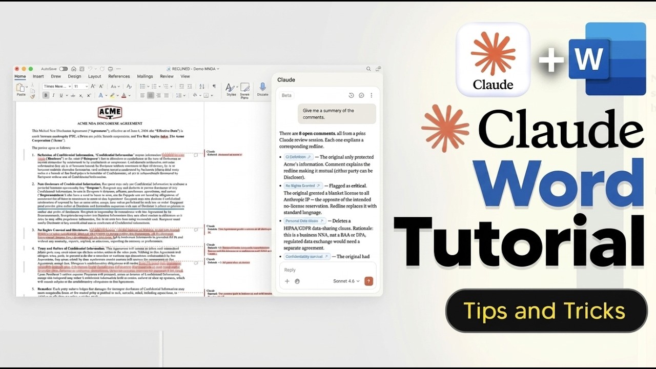How to use Claude for Microsoft Word (Microsoft Word Claude tutorial)