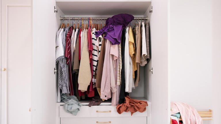 Amazon has a versatile hanging storage solution for closet clutter