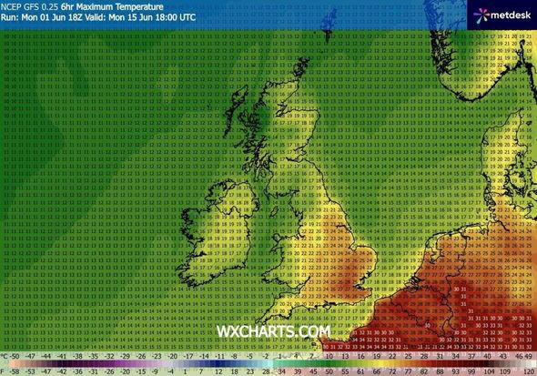 UK weather maps pinpoint return of heatwave as 28C scorcher to hit in days