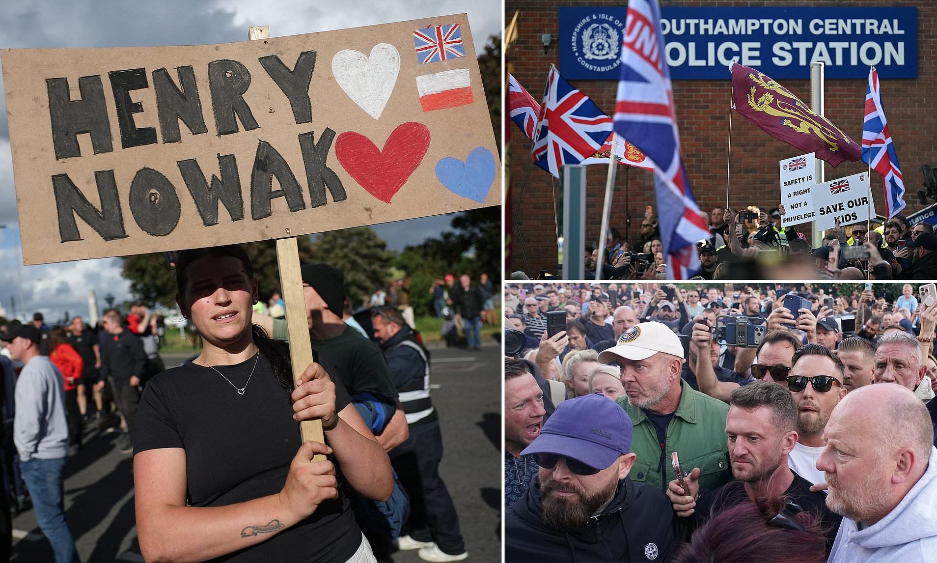 Protesters gather outside police station over Henry Nowak footage after ...