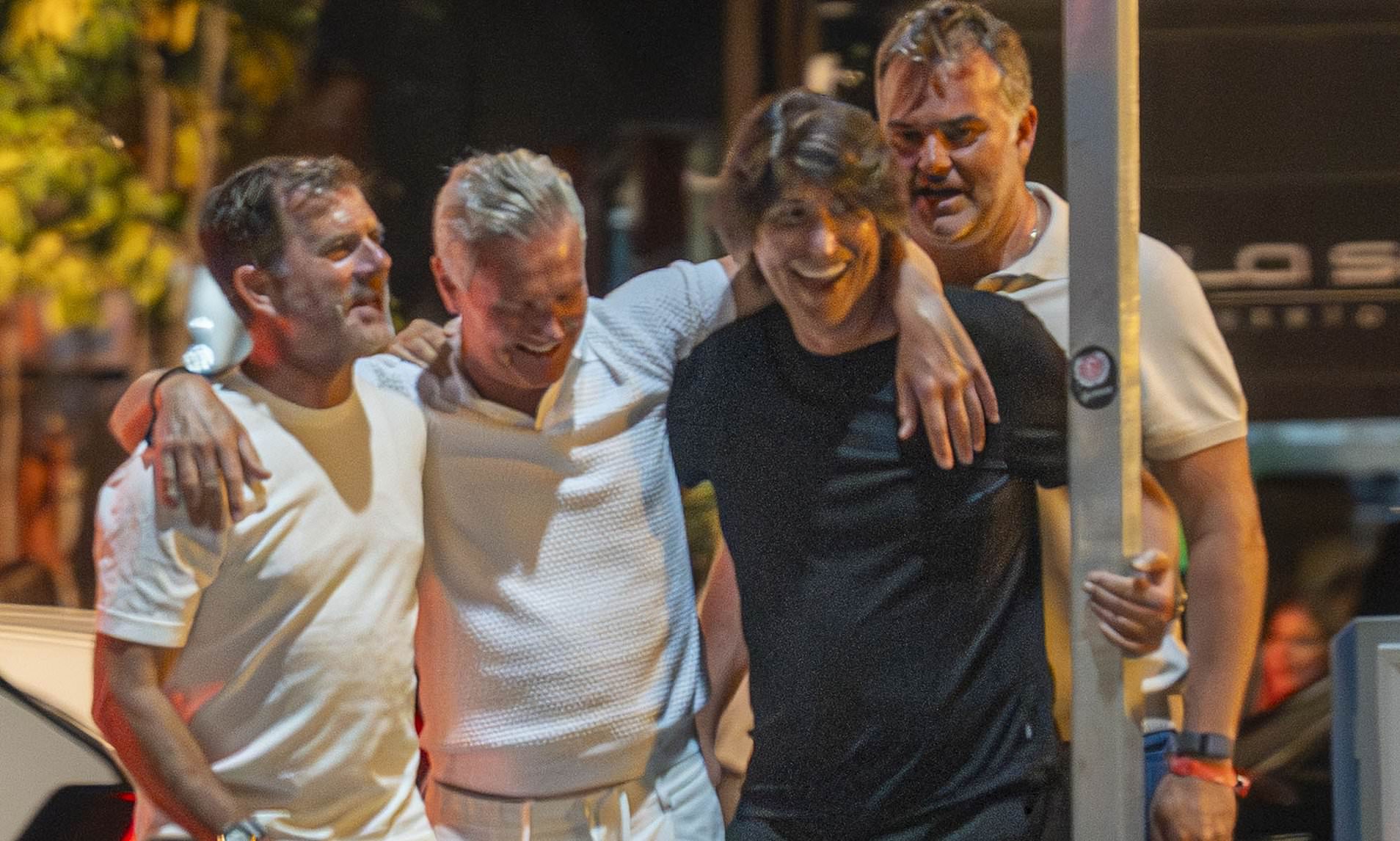 F1 legend David Coulthard, 55, staggers back to his hotel after booze ...