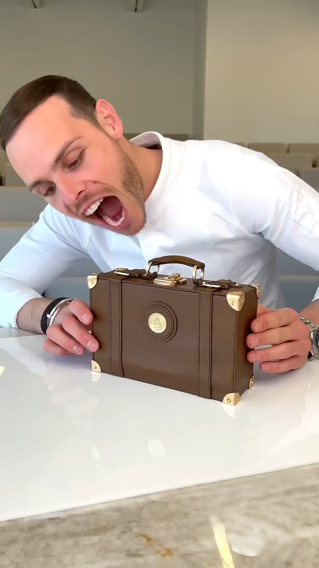 Chocolate caramel luggage!