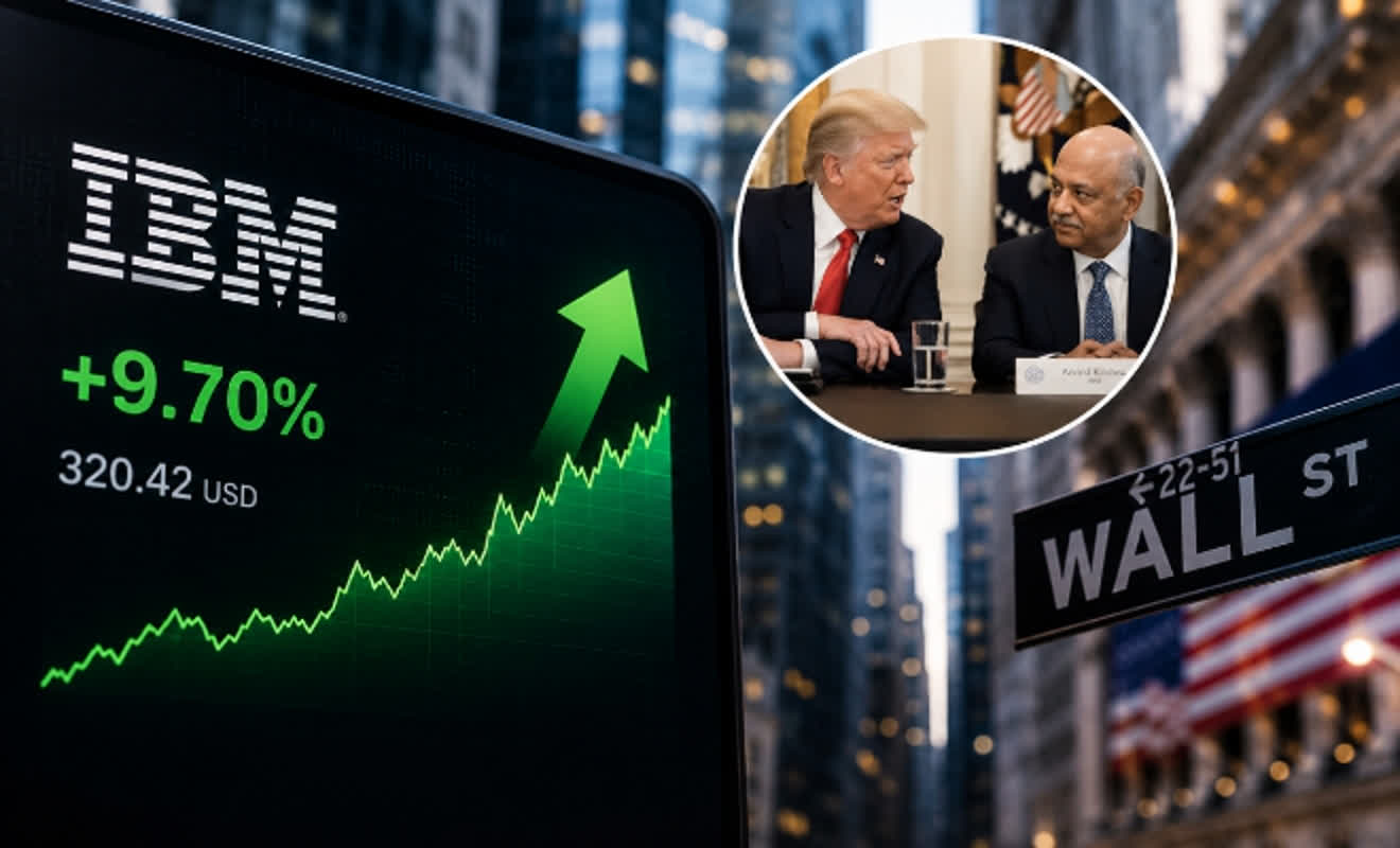 IBM 주가, 트럼프 옛 영상 재확산에 급등