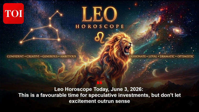 Leo horoscope today, June 3, 2026: This is a favourable time for ...