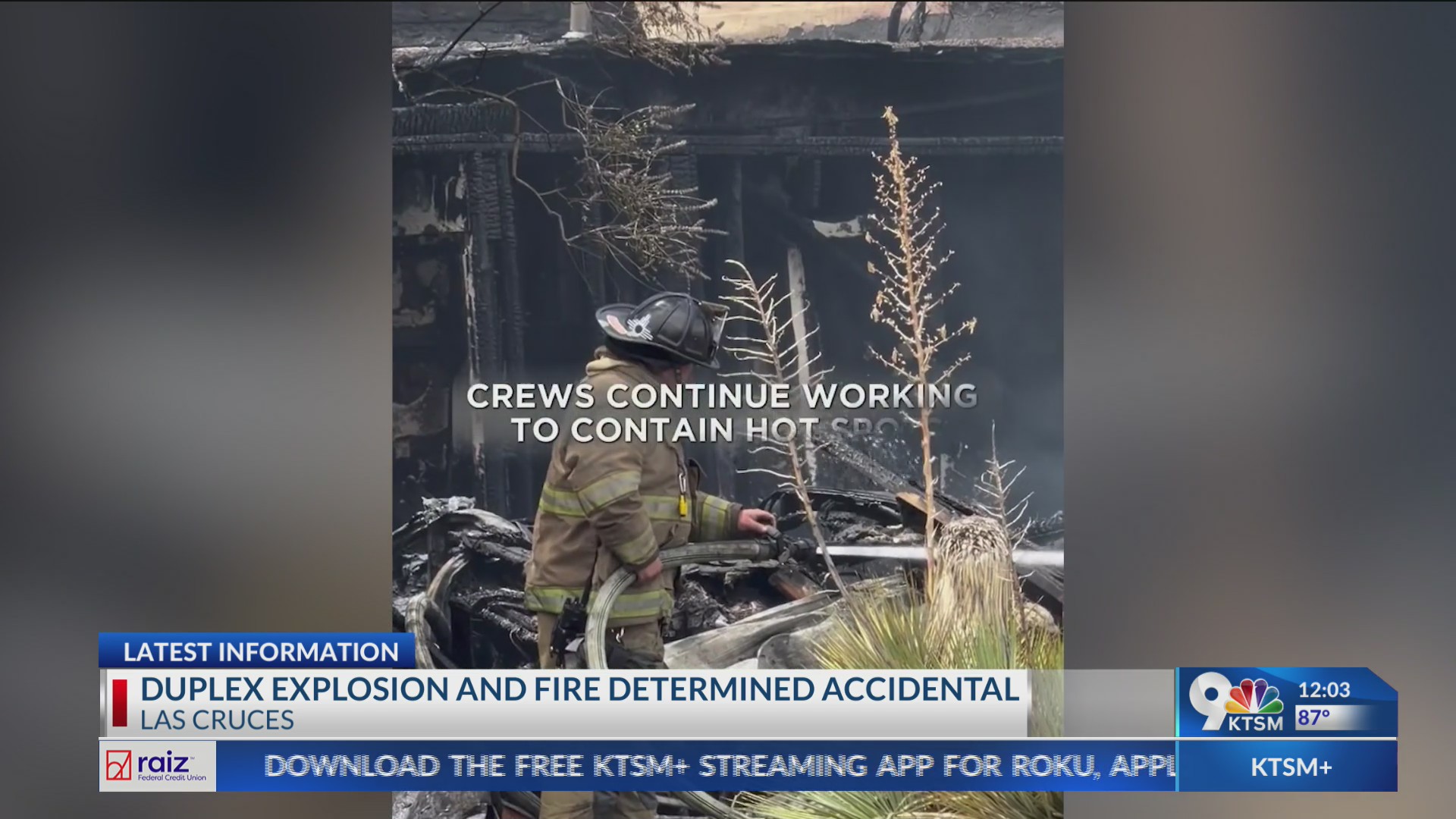 Duplex explosion and fire in LC determined accidental