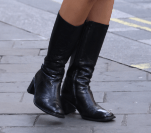 Olivia Rodrigo's punk boot era takes a vintage black leather turn