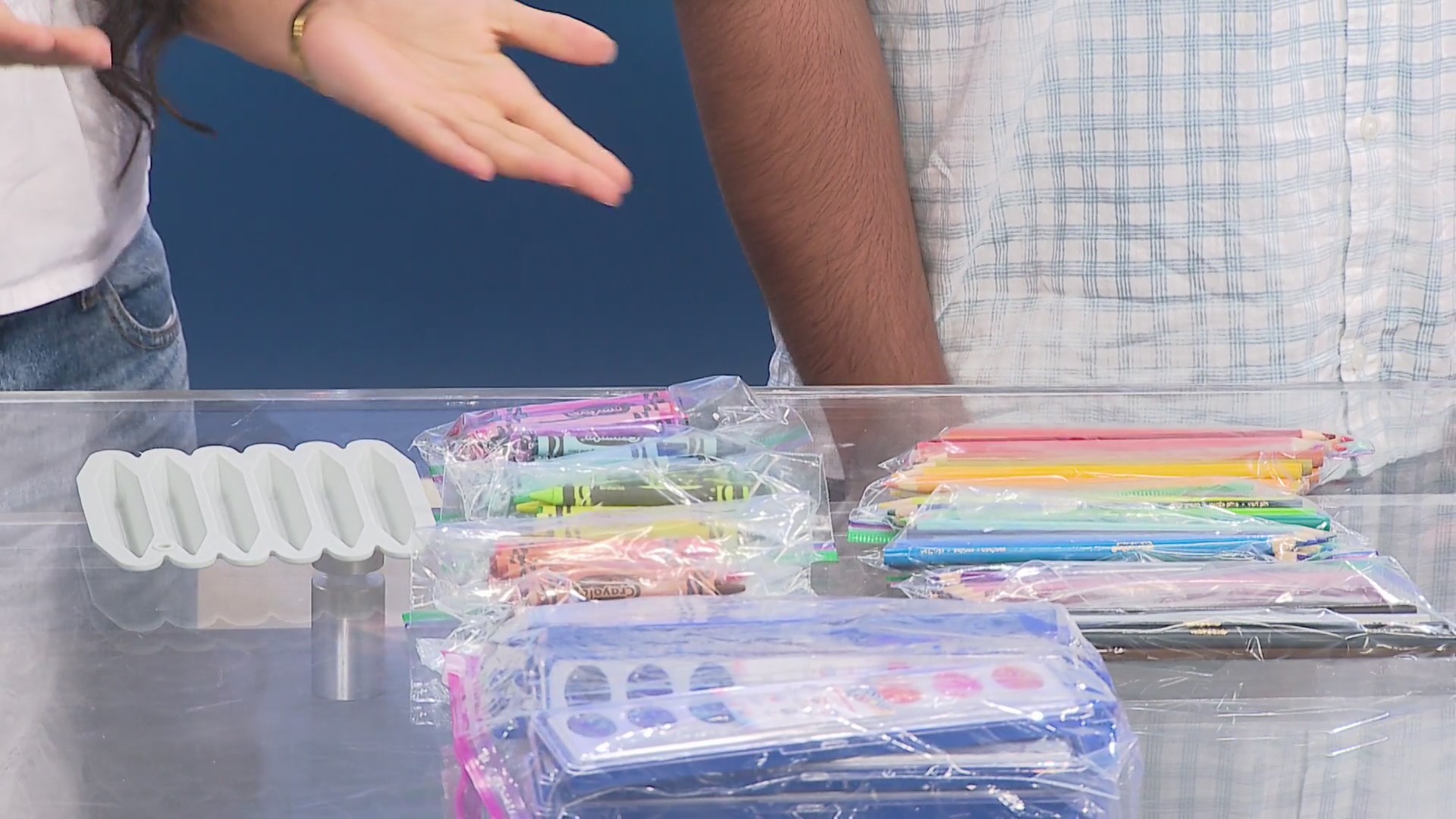 Youth recycle art supplies for underserved communities