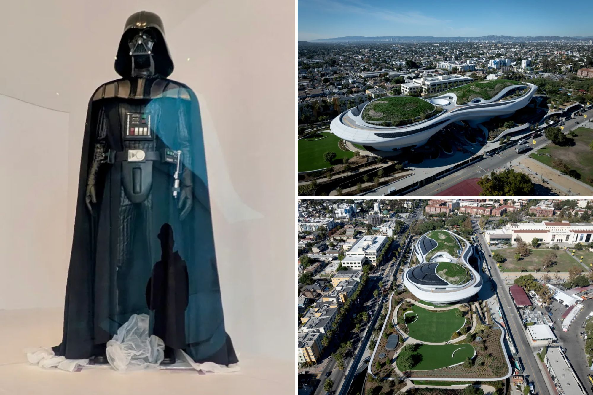 Stunning views of new George Lucas museum in LA revealed in flyover ...