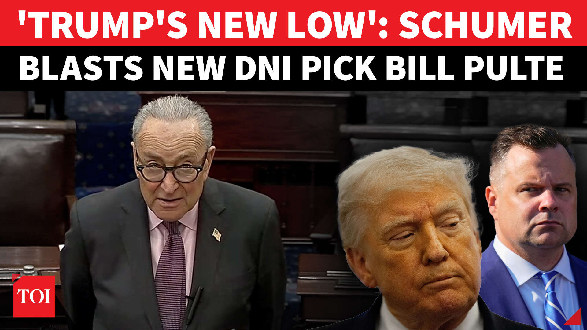 'Dangerous': Angry Schumer unloads on Trump's new spy chief pick Bill ...