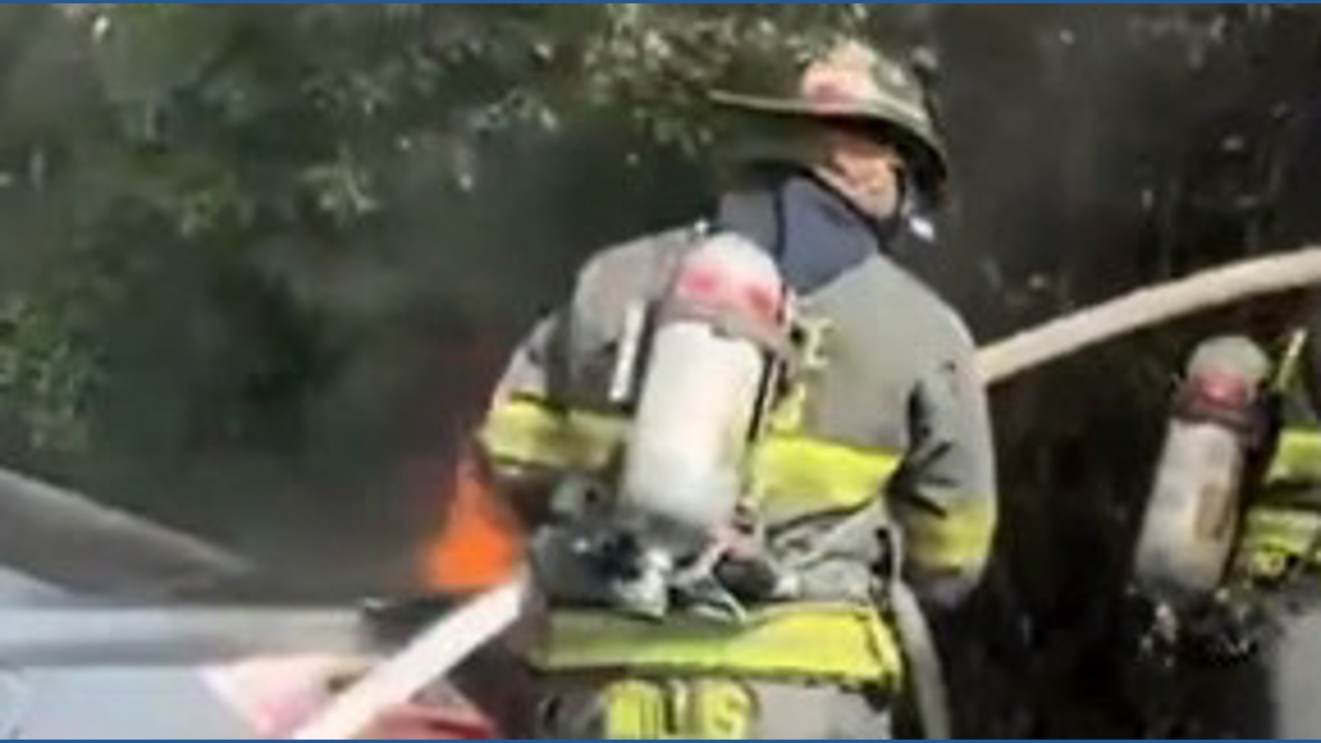 Delivery van, car catch fire in Northwest DC