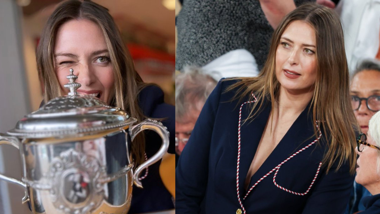 Tennis legend Maria Sharapova steals the French Open spotlight with ...