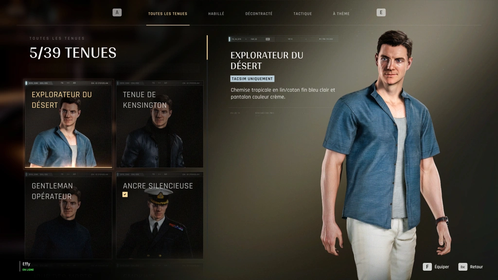 Tenues 007 First Light : comment débloquer toutes les apparences de ...