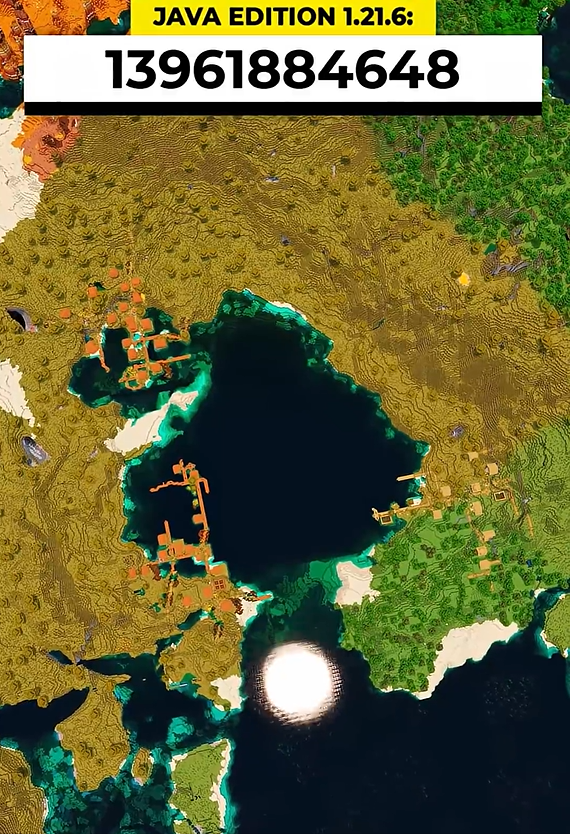Minecraft cove seed with three villages close together: Rare survival start