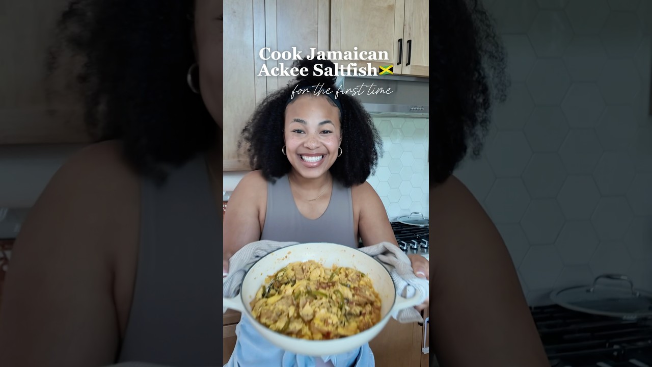 Cook Jamaican ackee saltfish for the first time!🇯🇲
