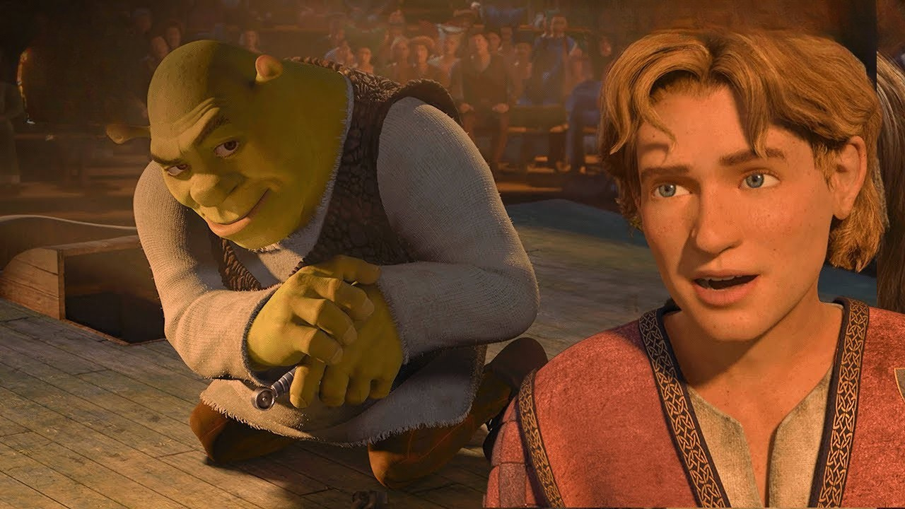Shrek crashes Prince Charming’s play (Mike Myers, Justin Timberlake ...