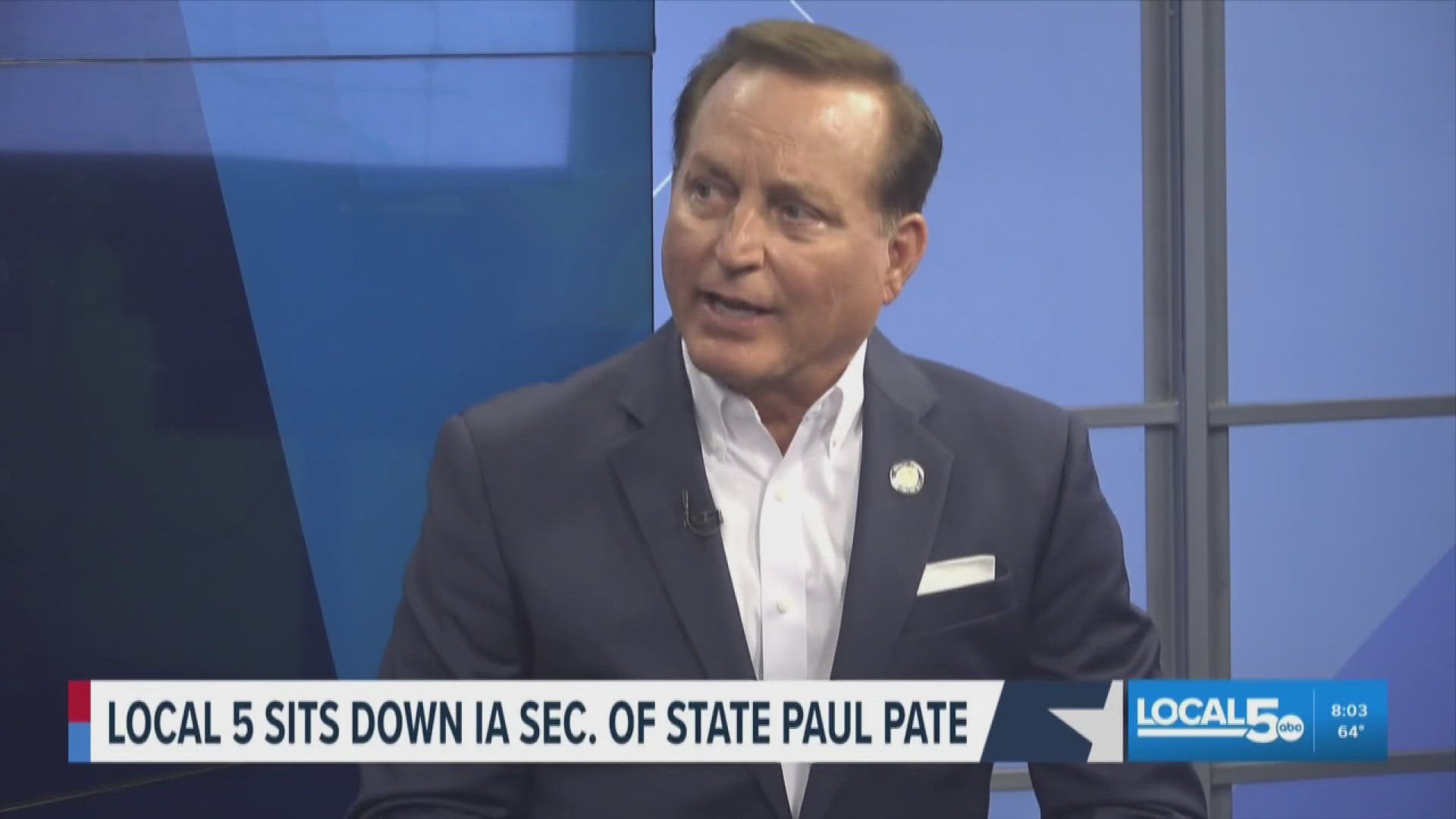 Iowa primary election: Secretary of State Paul Pate talks voter turnout
