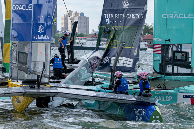SailGP’s high-speed boat race draws a chic crowd to Governors Island