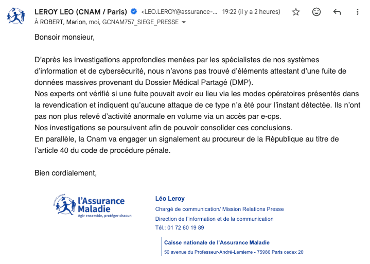 Piratage de 34 millions de dossiers médicaux : l’Assurance Maladie ...