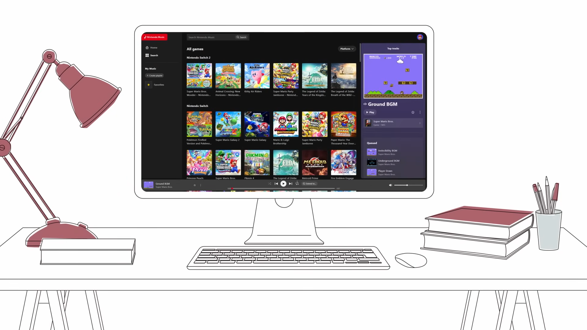Nintendo music launches web player, with over 4 hours of Mario Kart ...