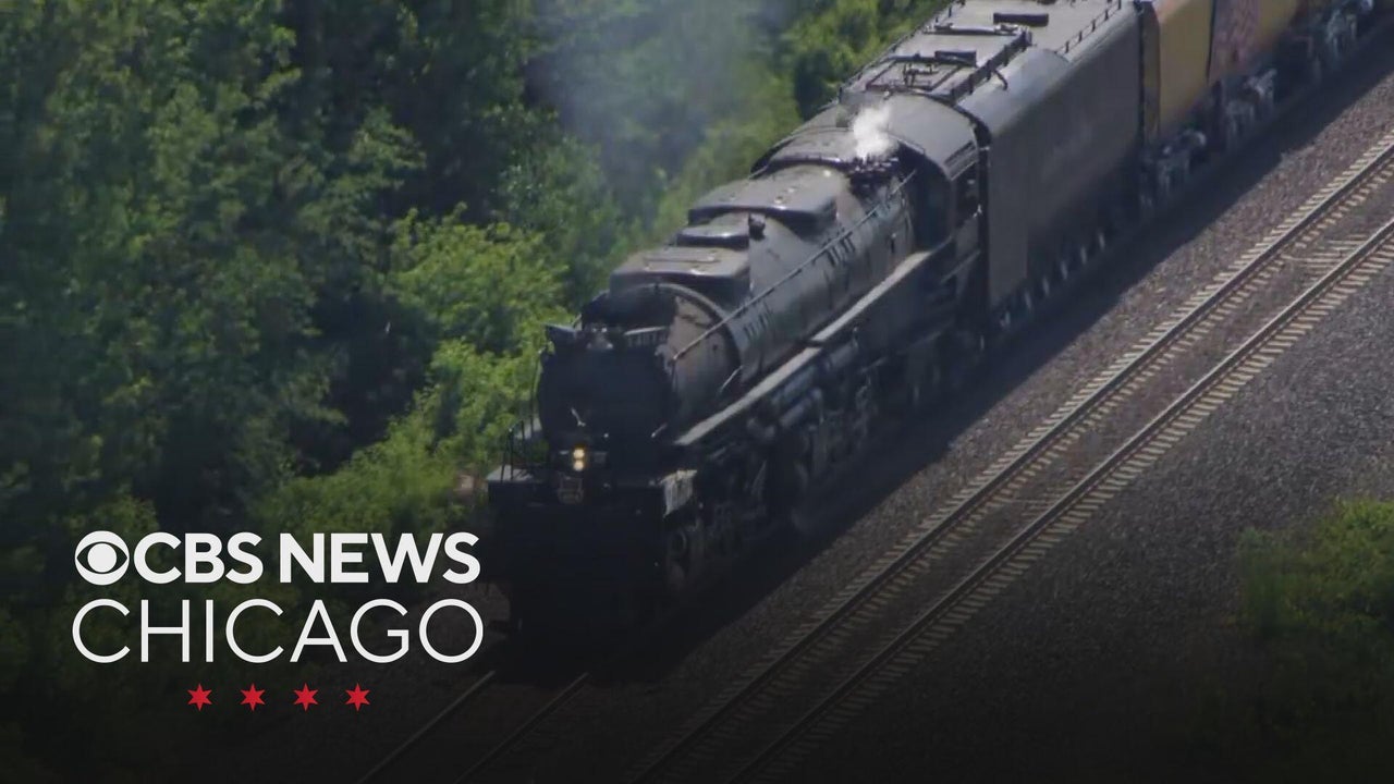 Union Pacific's Big Boy steam locomotive passes through Illinois