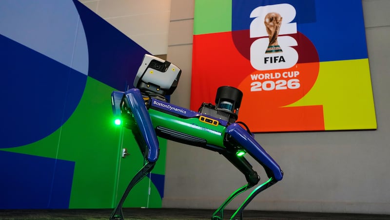 What are robo-dogs doing at the FIFA World Cup?