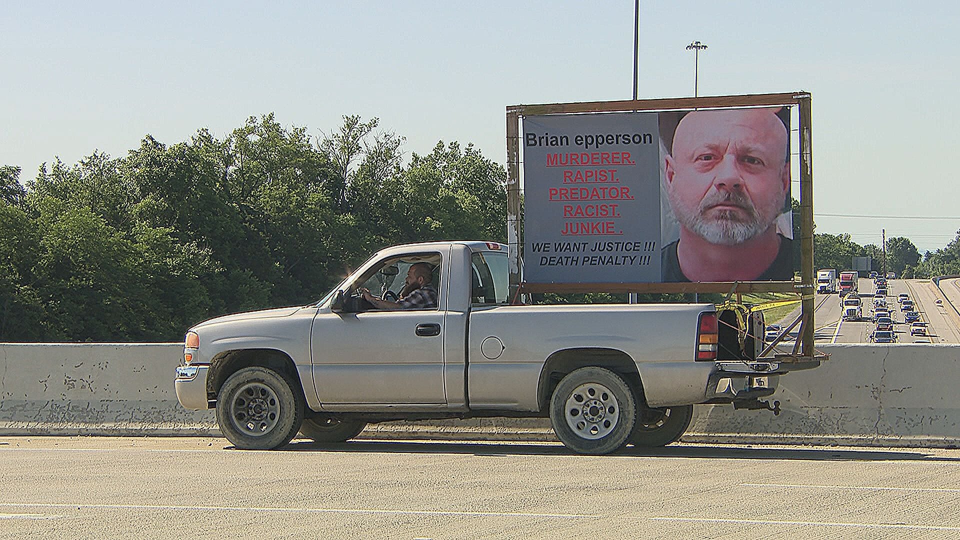 Kentucky man takes justice campaign to I-75 overpass as trial delays ...