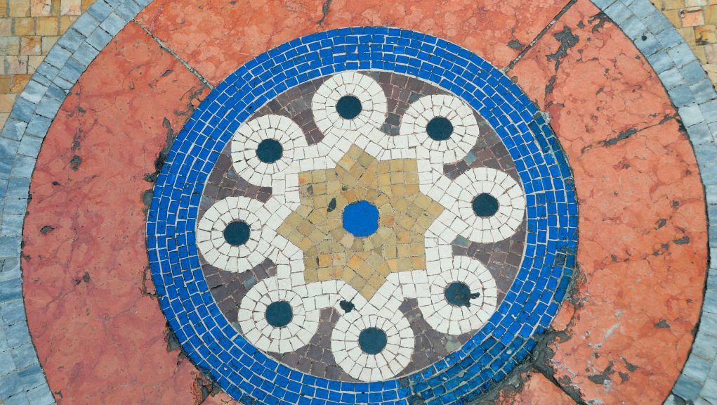 Milan's bull mosaic restoration mocked over missing details