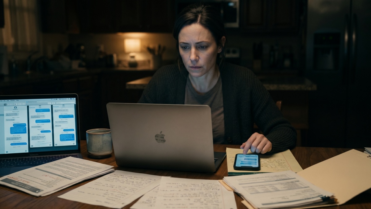 She saved 15 text messages he thought she had deleted and showed them ...