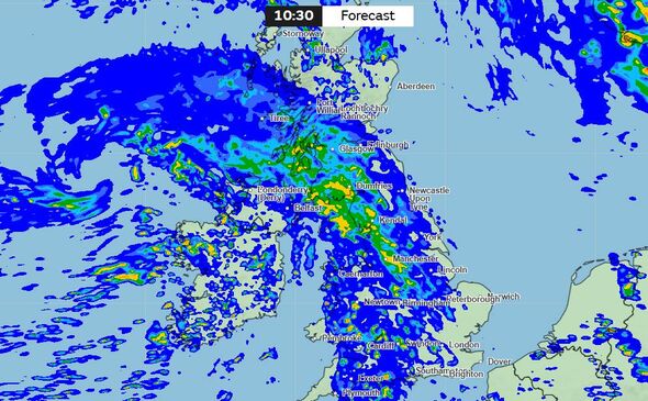 Met Office names 8 areas facing heavy rain on Wednesday - full list