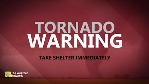 Tornado warning issued in southern Manitoba as severe storms fire up