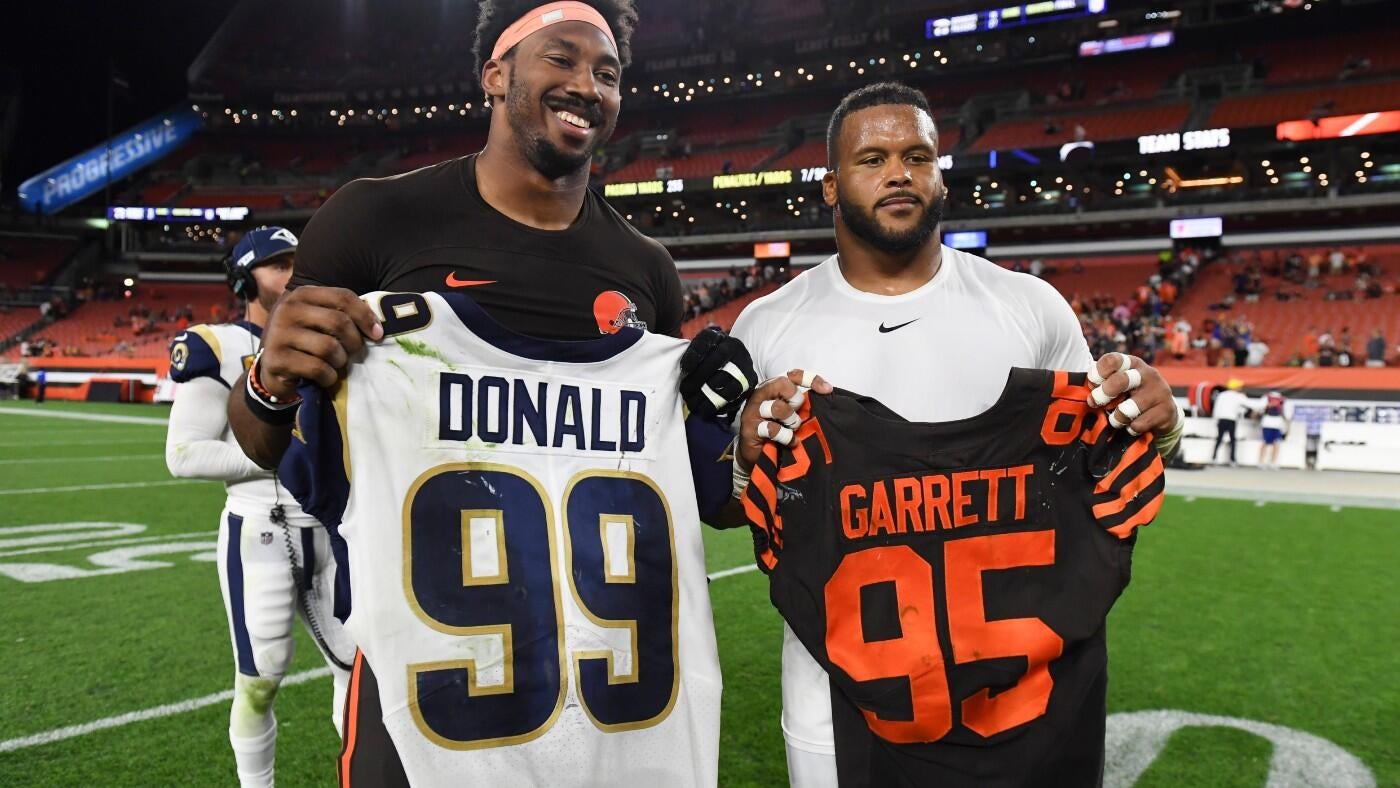 Aaron Donald return rumors are flying after Myles Garrett trade: Five ...