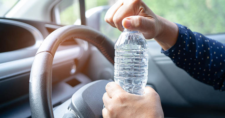 Firefighters warn public of dangers of leaving water bottles in cars