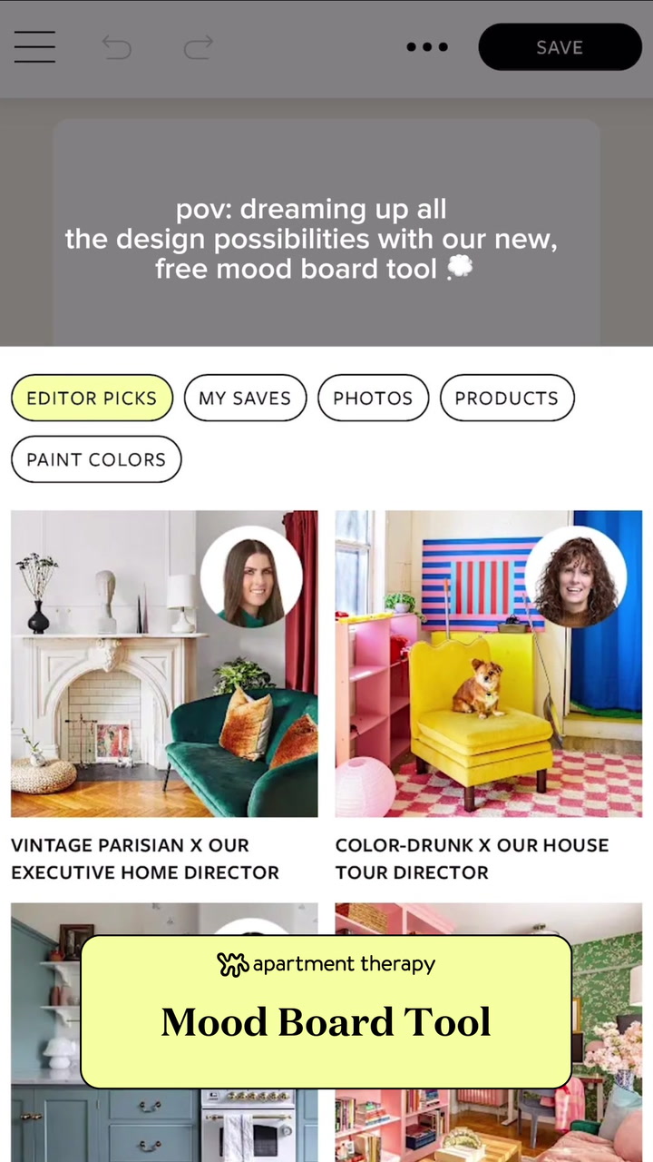 Mood board tool promo
