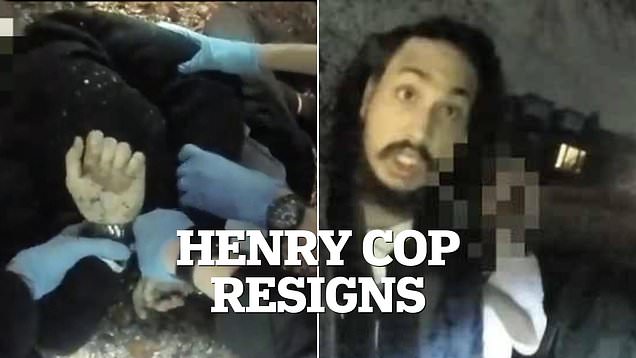 Henry Nowak screams 'I can't breathe' in shocking police footage
