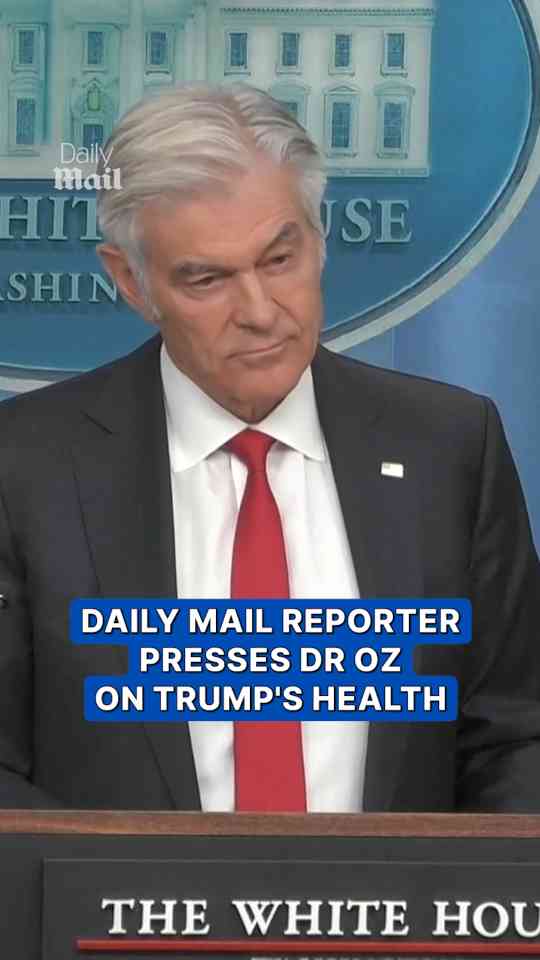 Dr. Oz says Trump’s health remains in 'excellent' condition