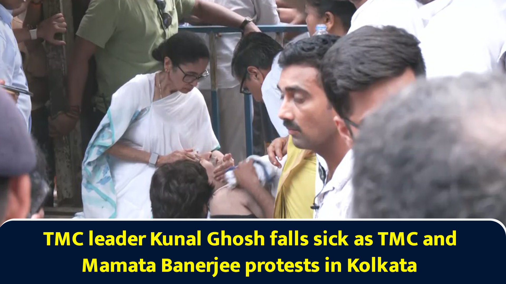 TMC leader Kunal Ghosh falls sick as TMC and Mamata Banerjee protests ...