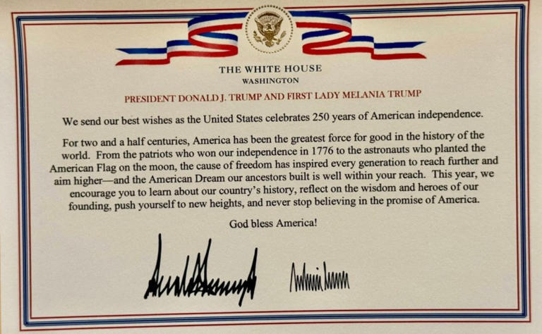 Walker JROTC team gets congratulatory letter from President Trump