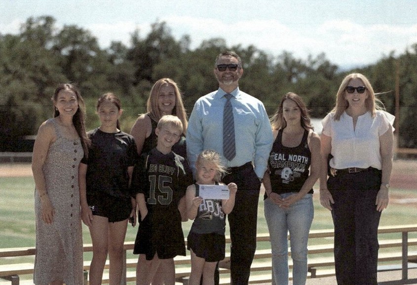 Major Crimes Unit donates $10,000 to Red Bluff Jr. Spartans