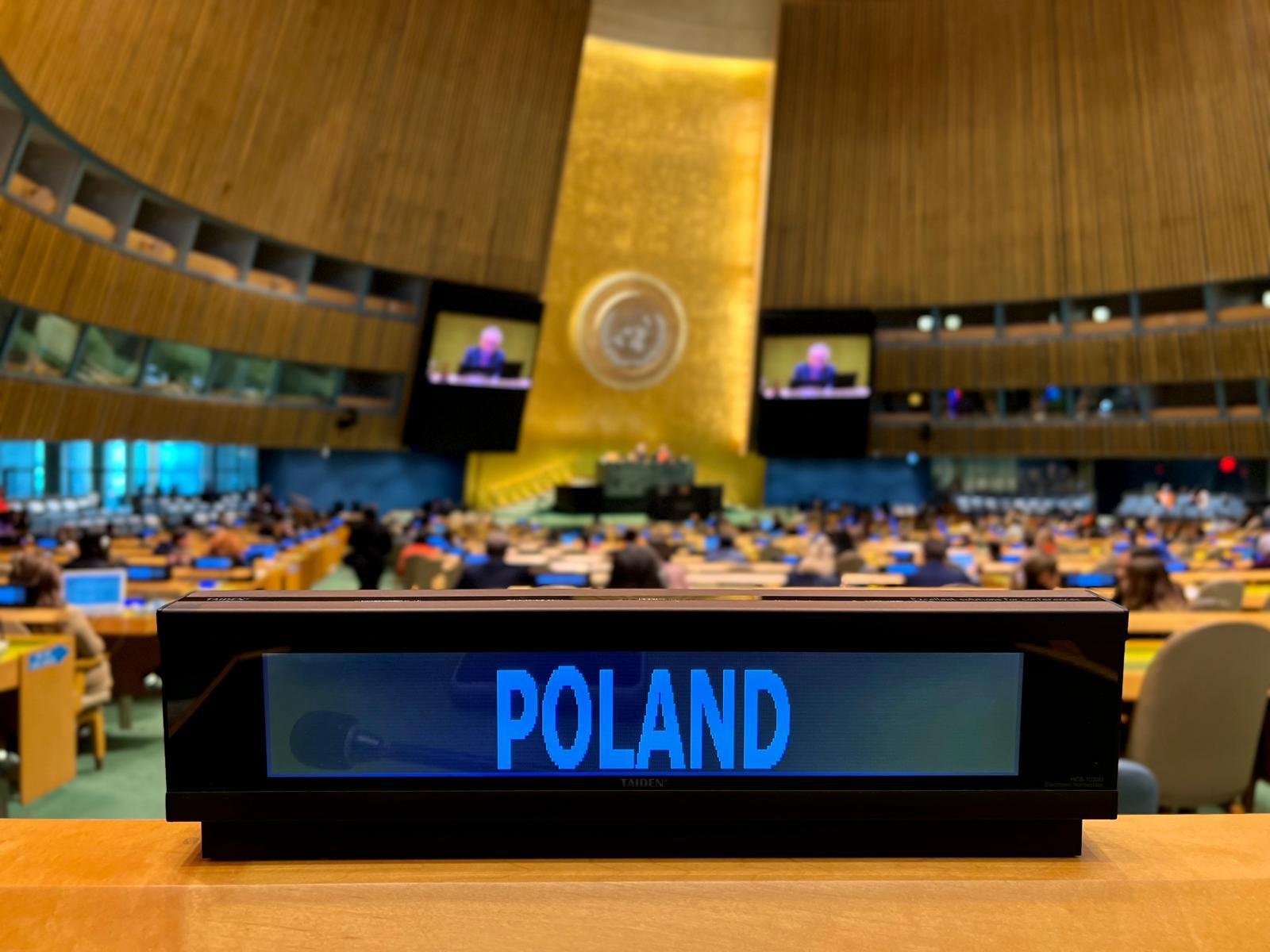 Zdecydowano. Polska zajmie ważne stanowisko w ONZ