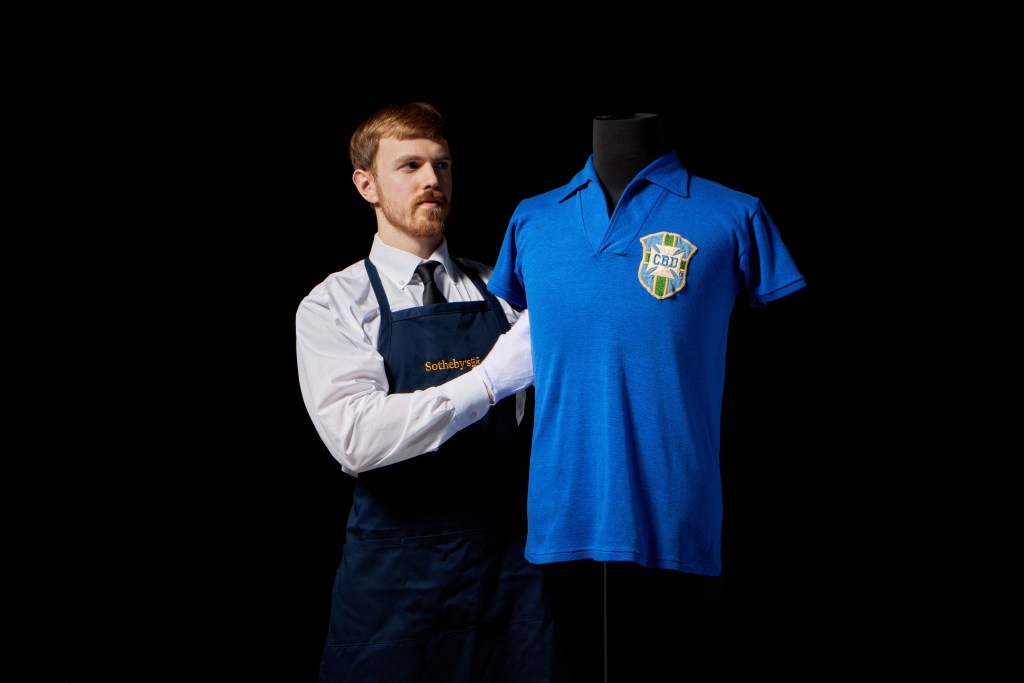 Historic Pelé World Cup shirt worth an excess of $6 million hitting auction