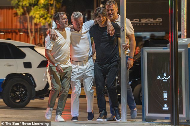 F1 legend David Coulthard, 55, staggers back to his hotel after booze ...