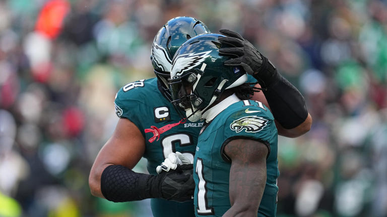 Jordan Mailata on AJ Brown trade: It sounds terrible, but thank God it ...