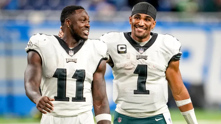 AJ Brown opens up about Jalen Hurts relationship for first time since ...