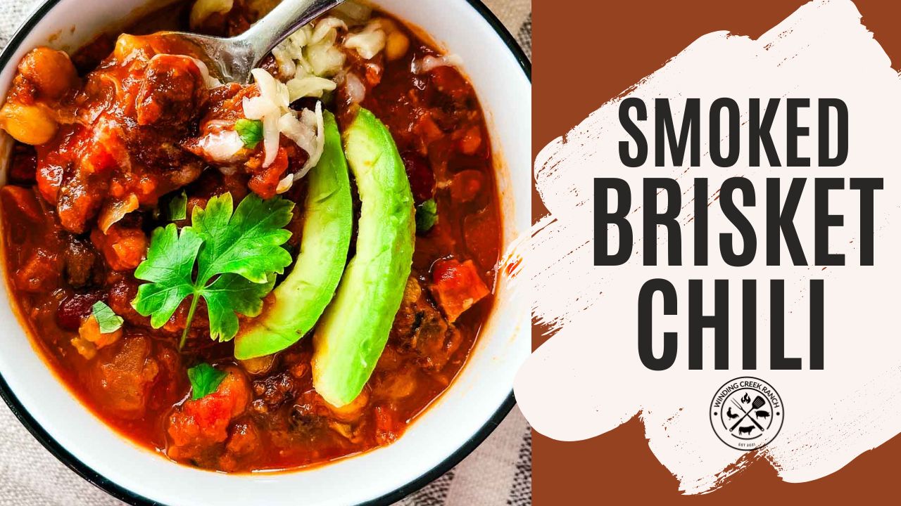 Smoked brisket chili with beans