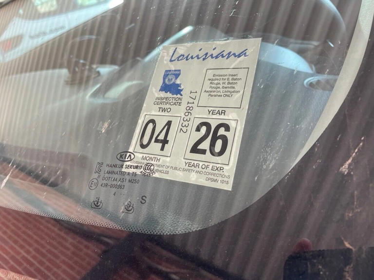 Louisiana drivers soon will say goodbye to inspection stickers